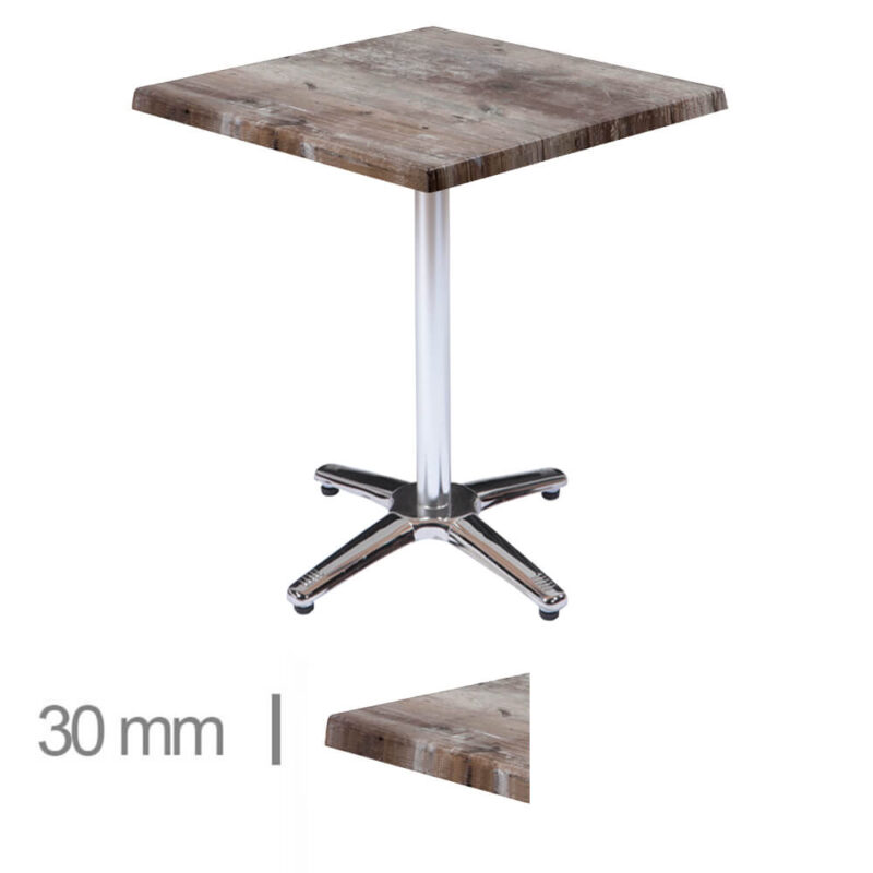 Horeca Terrace Table - Werzalit Indian Shesman - 70x70 Cm