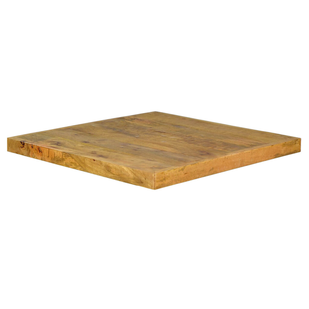 Horeca Mango Wood Table - Mango - 70x70 Cm With Steel Base