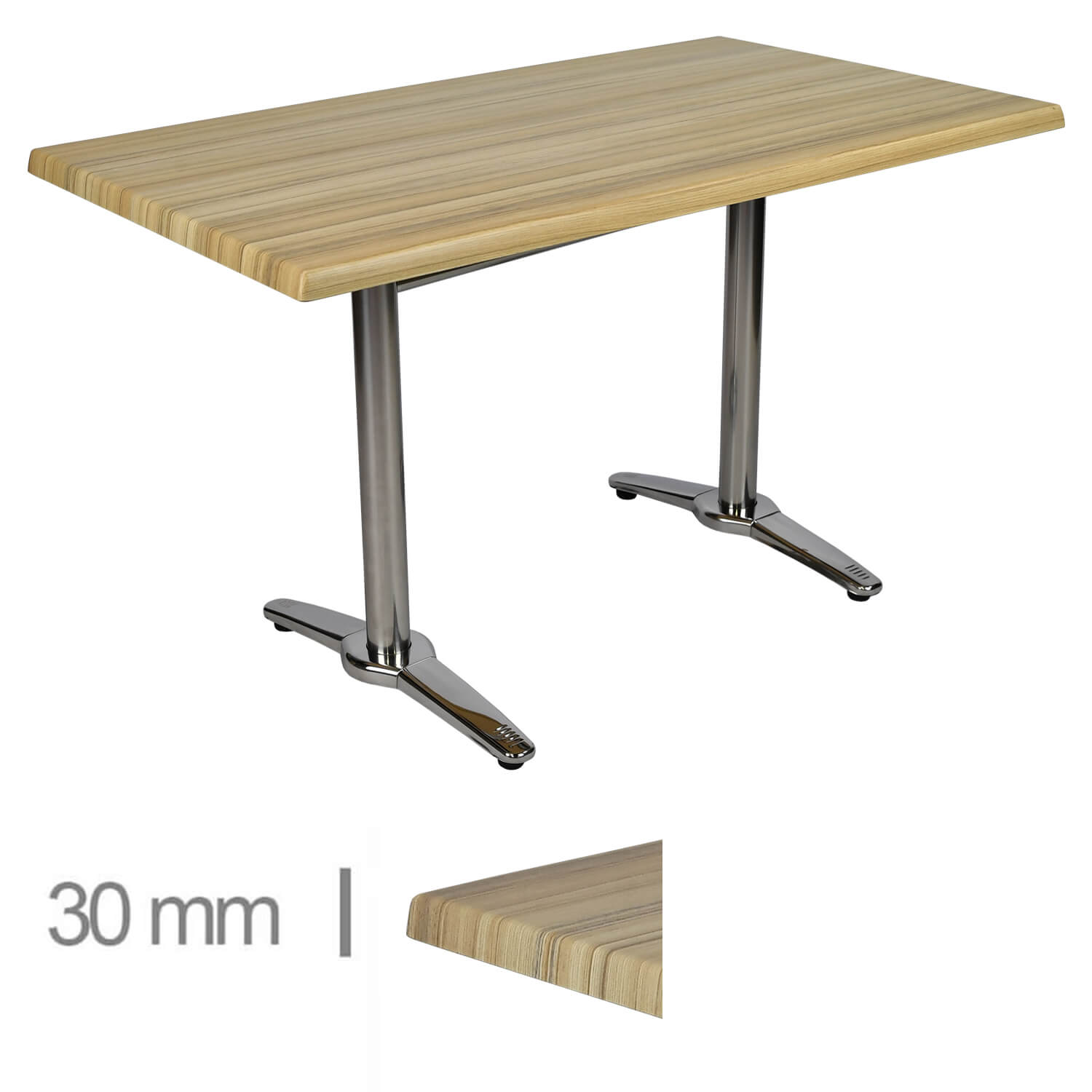 Horeca Terrace Table - Werzalit Coco Bolo - 70x120 Cm